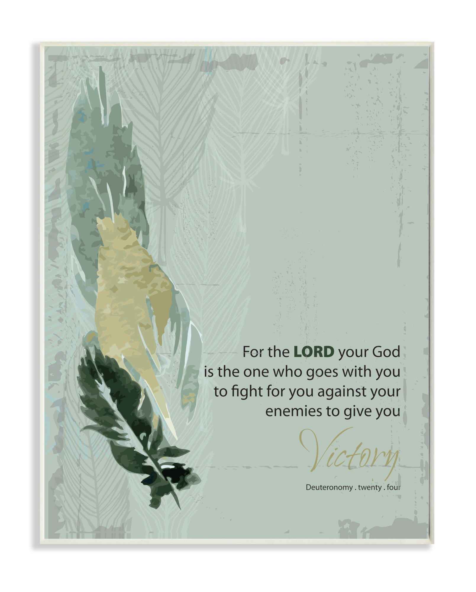 Winston Porter EtchLife Presents 'For the Lord Your God Feathers ...
