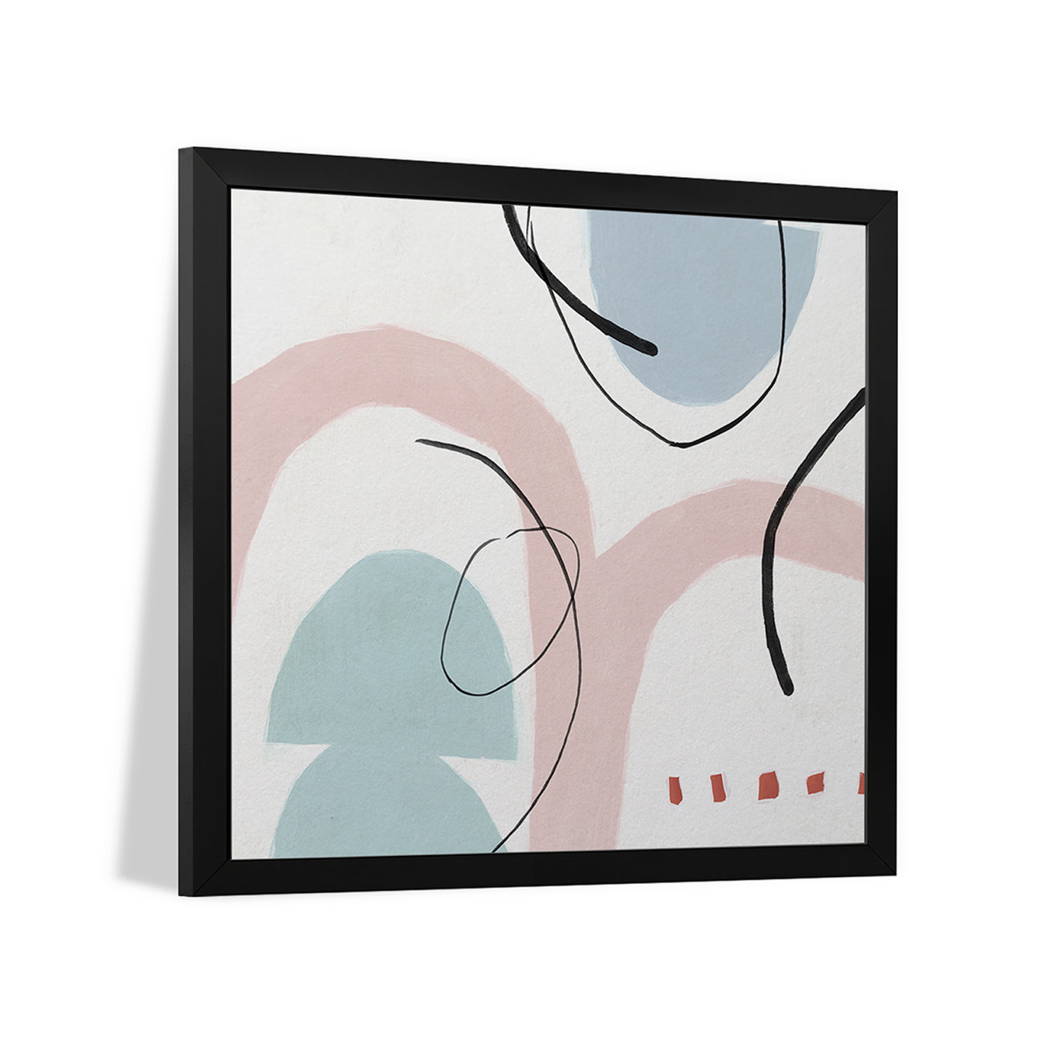 George Oliver Elasticity I Blush Version Premium Framed Posters | Wayfair