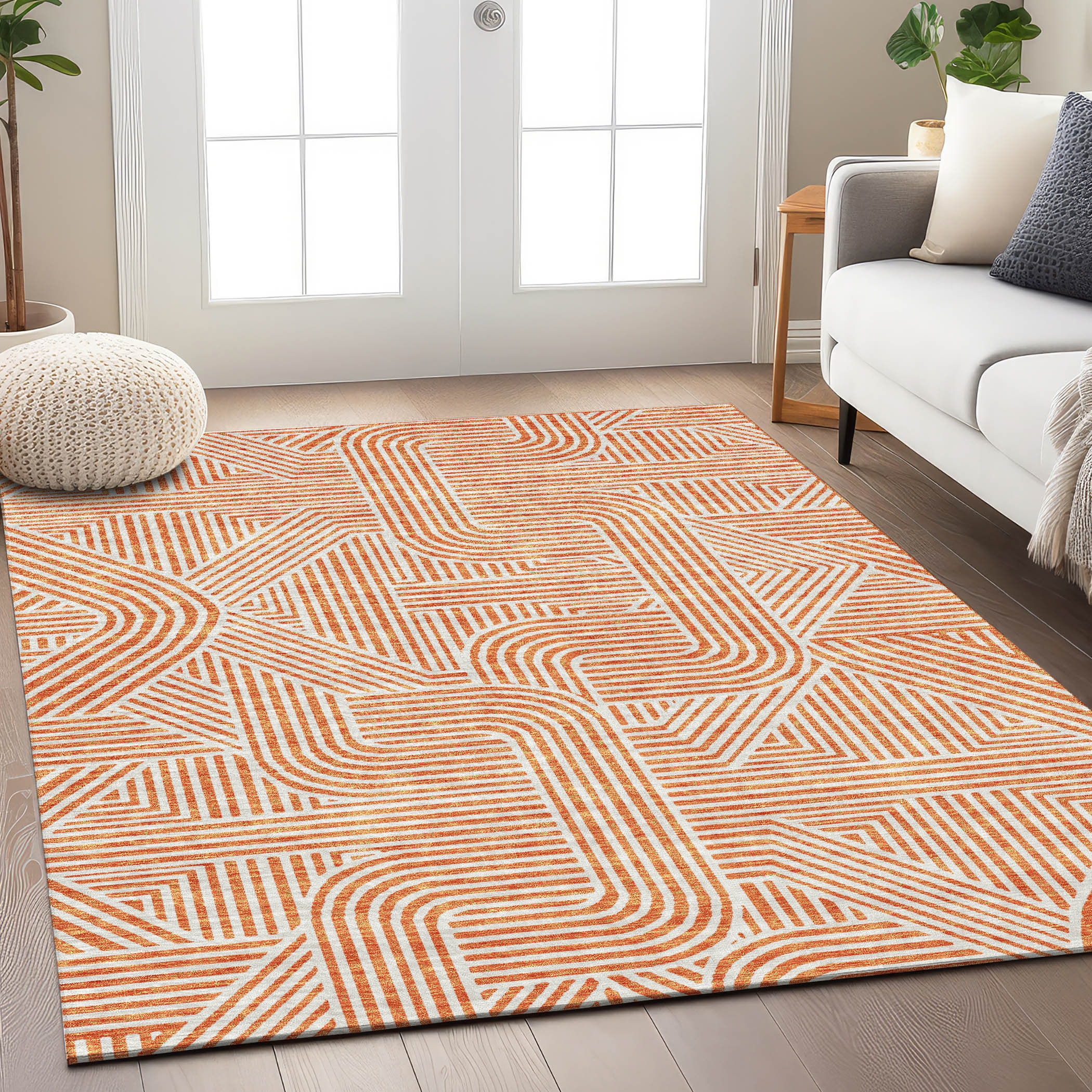Langley Street Maliana Machine Washable Abstract Rug | Wayfair