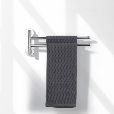 AVITAS Wall Mounted 12" SUS 304 Stainless Steel 4 Swivel Arms Towel Bar ...