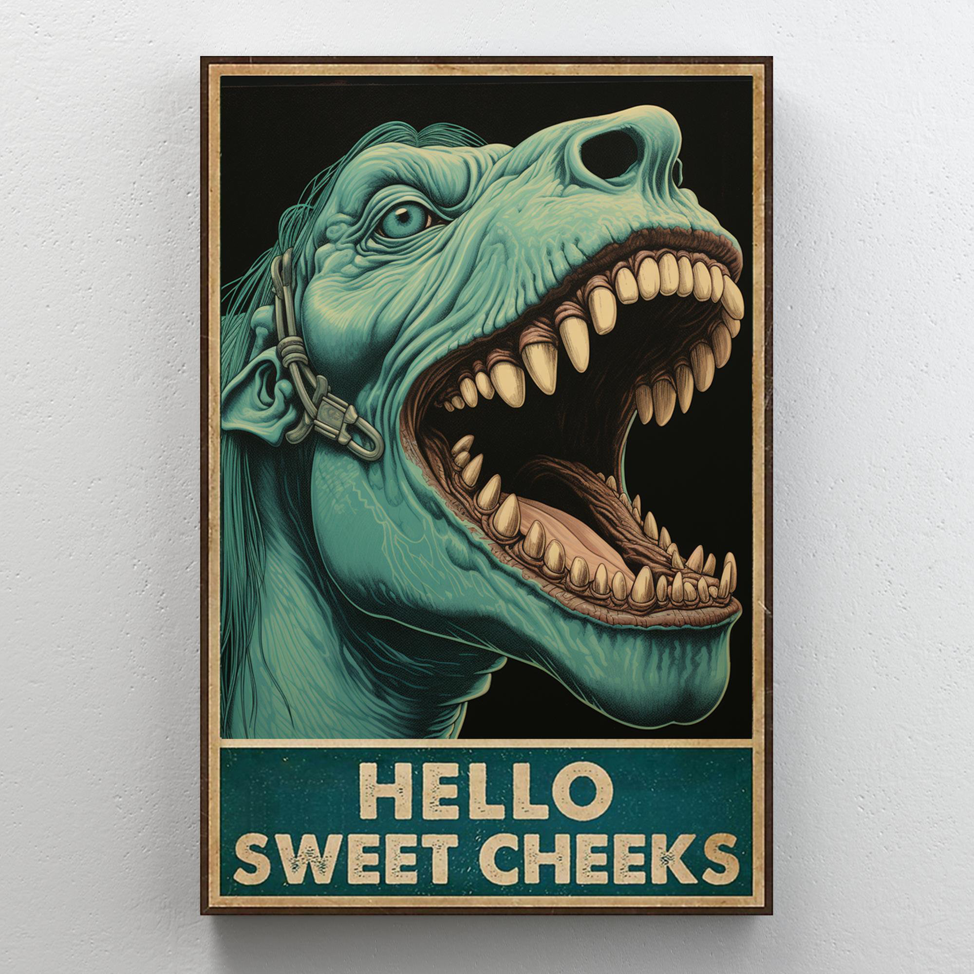 Trinx Hello Sweet Cheeks - 1 Piece Rectangle Graphic Art Print On ...