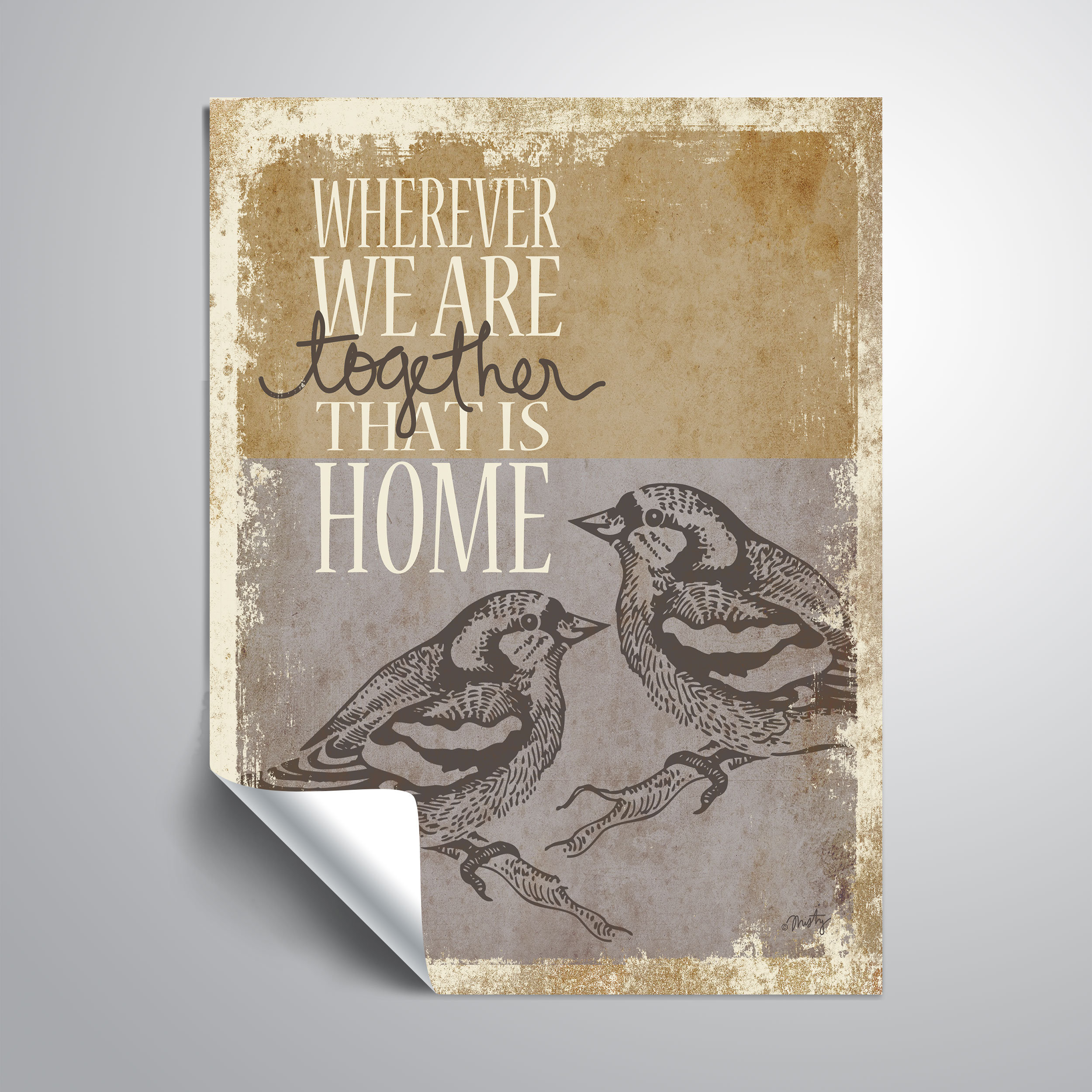 Gracie Oaks Together is Home - Graphic Art Print - Wayfair Canada