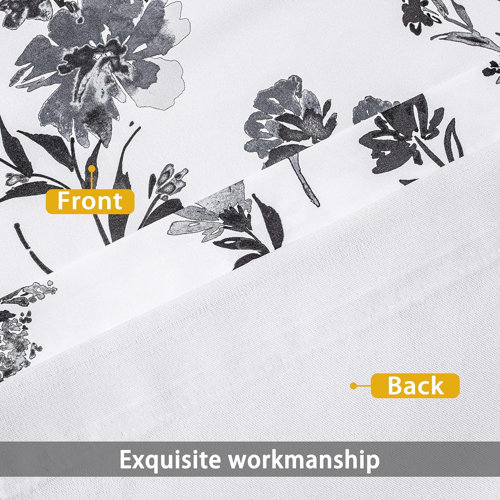 Red Barrel Studio® Jaeven Floral Tailored 52'' W Window Valance ...