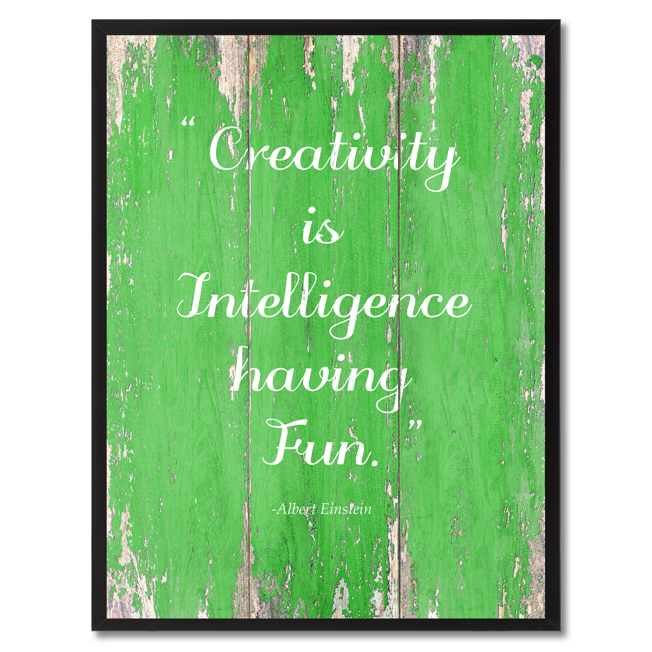 Trinx Creativity Is Intelligence Albert Einstein Quote, Canvas, Picture ...