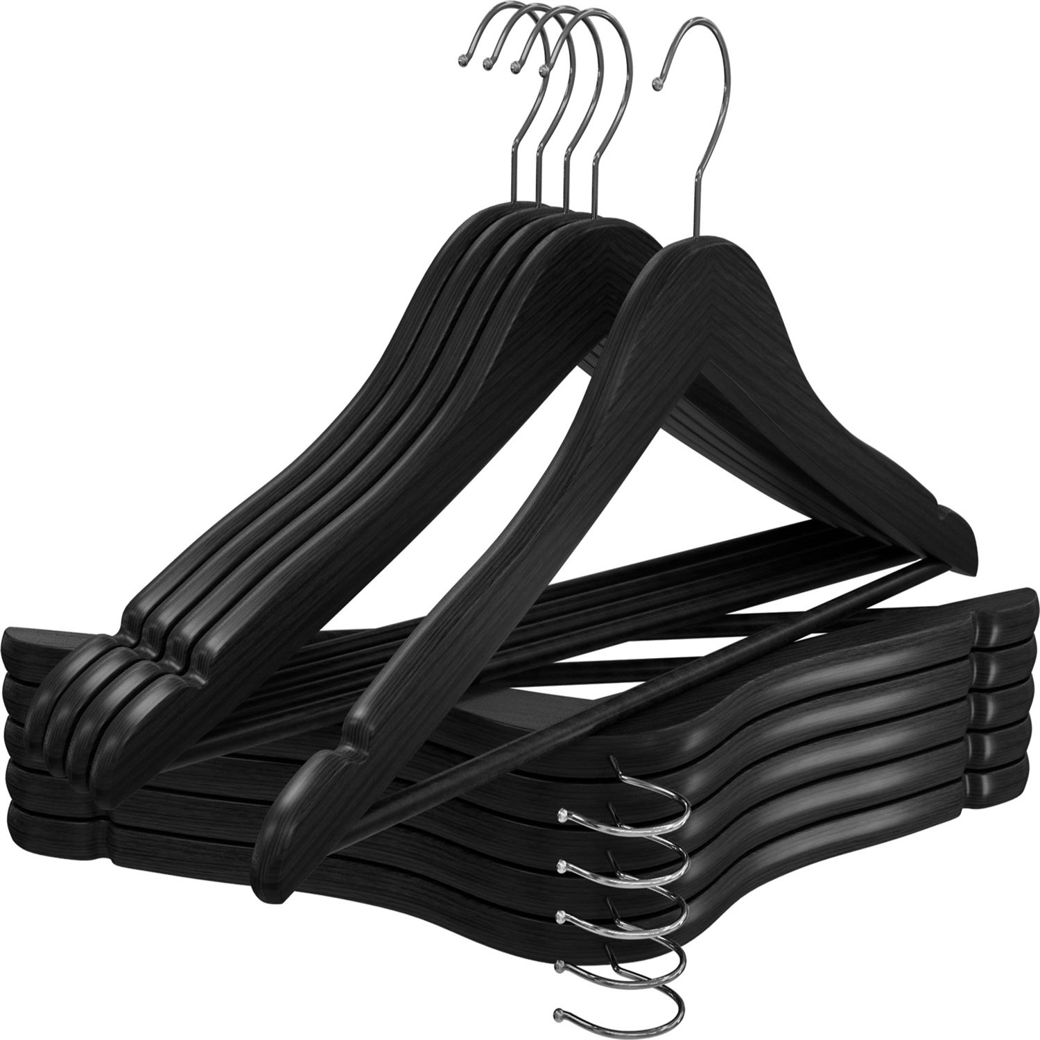 Rebrilliant Neily Wood Non-Slip Standard Hanger for Suit/Coat/Dress ...