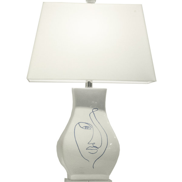 Wildwood Abstract Portrait Ceramic Table Lamp | Wayfair