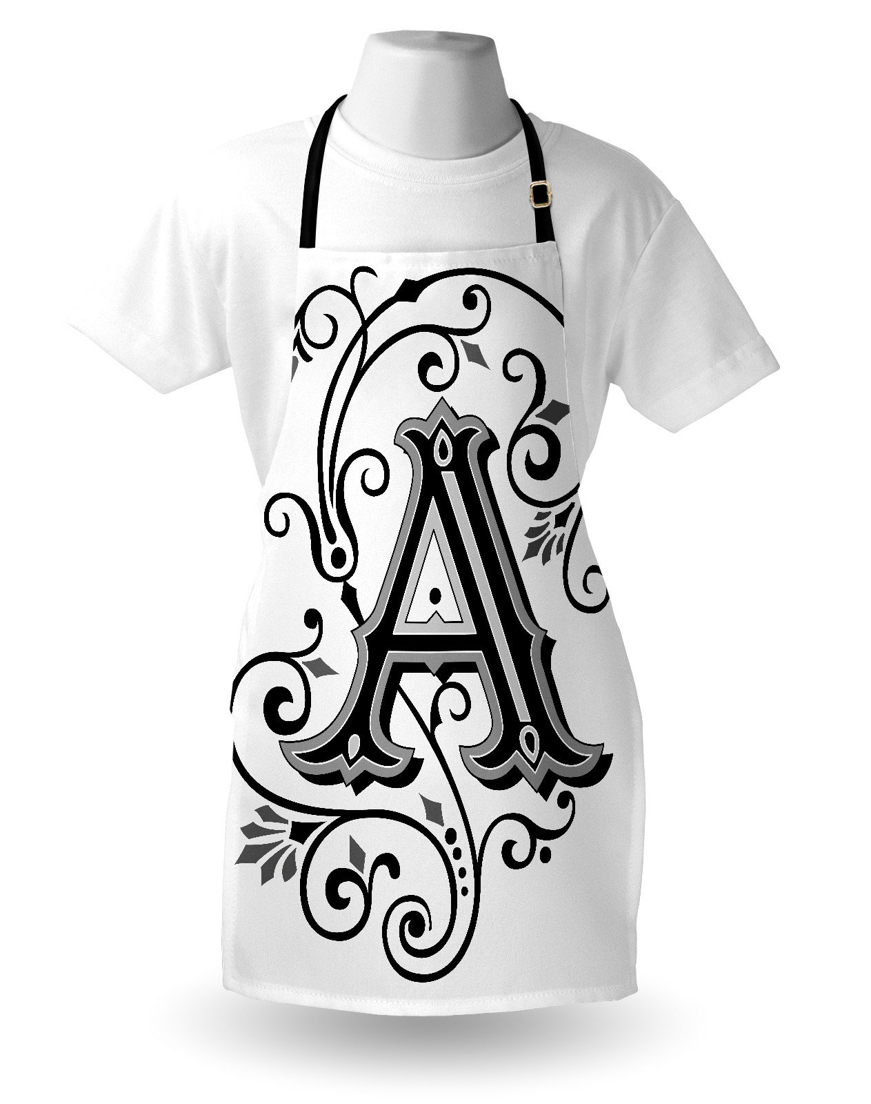 East Urban Home Letter a Apron Unisex, Abstract First Letter, Adult ...