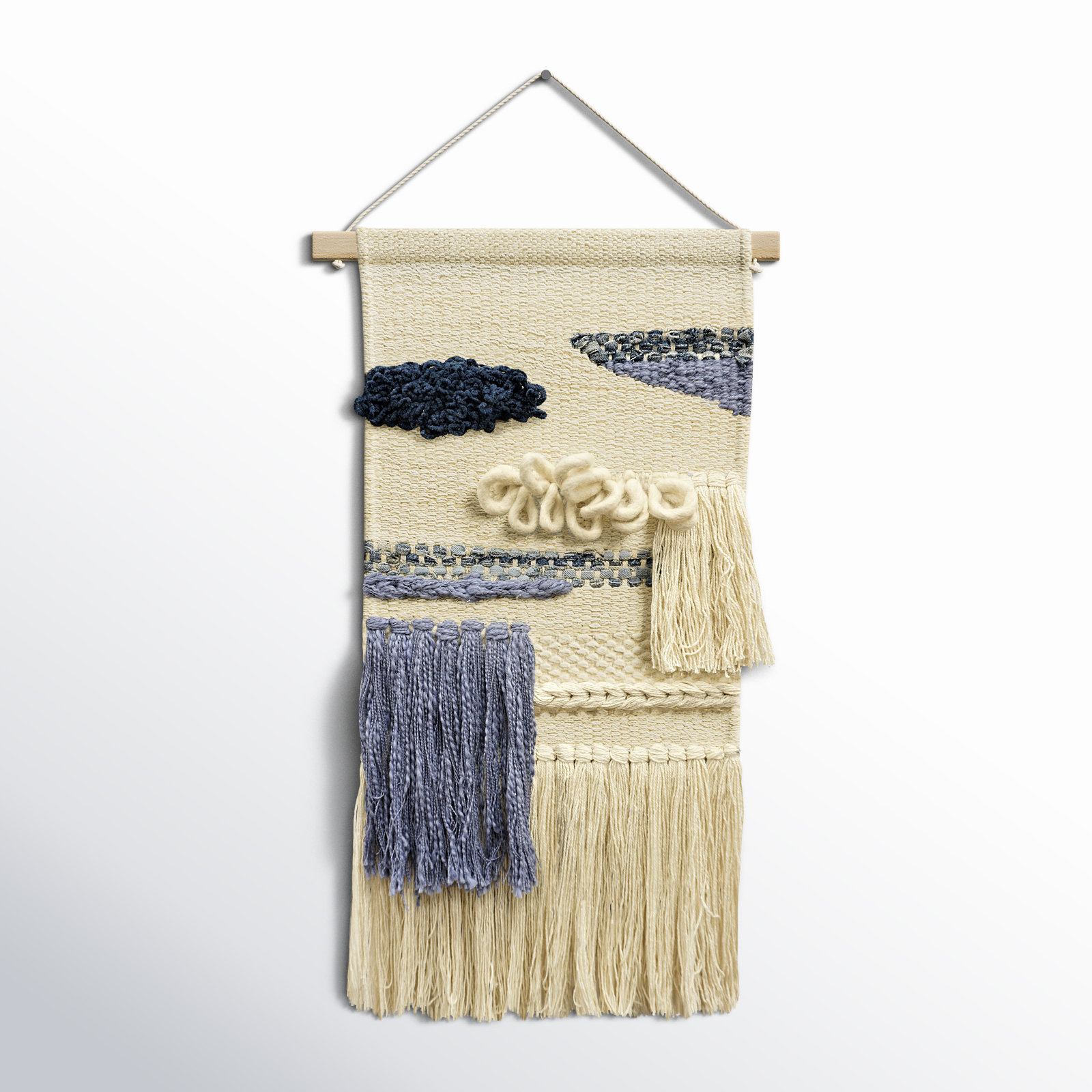 Langley Street Alina Wool Wall Hanging with Hanging Accessories ...