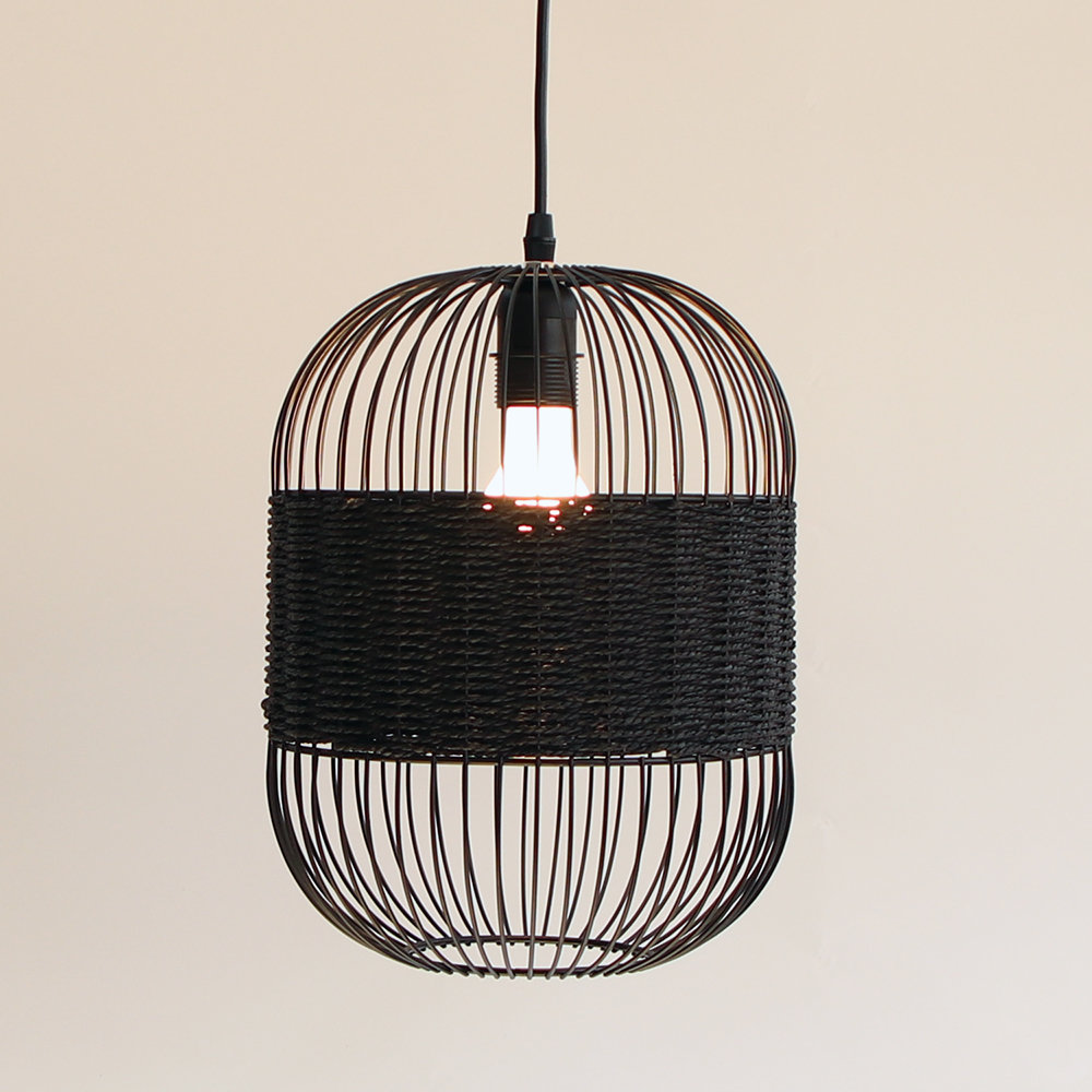 Fairmont Park Vintage Pill-Shaped Wrought Iron Pendant Light | Wayfair ...