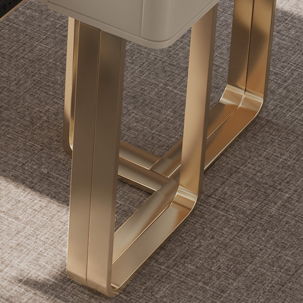 Everly Quinn Parkview Luxurious Stone Computer Office Writing Desk ...