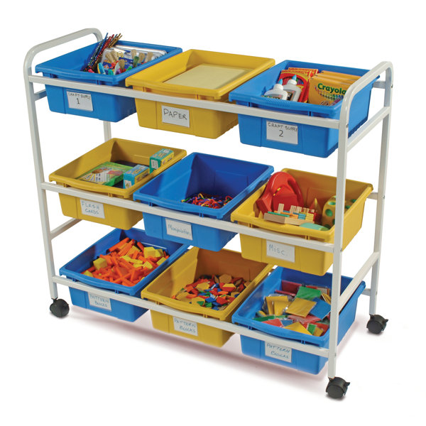 Copernicus Double Sided 9 Compartment Teaching Cart with Bins & Reviews ...