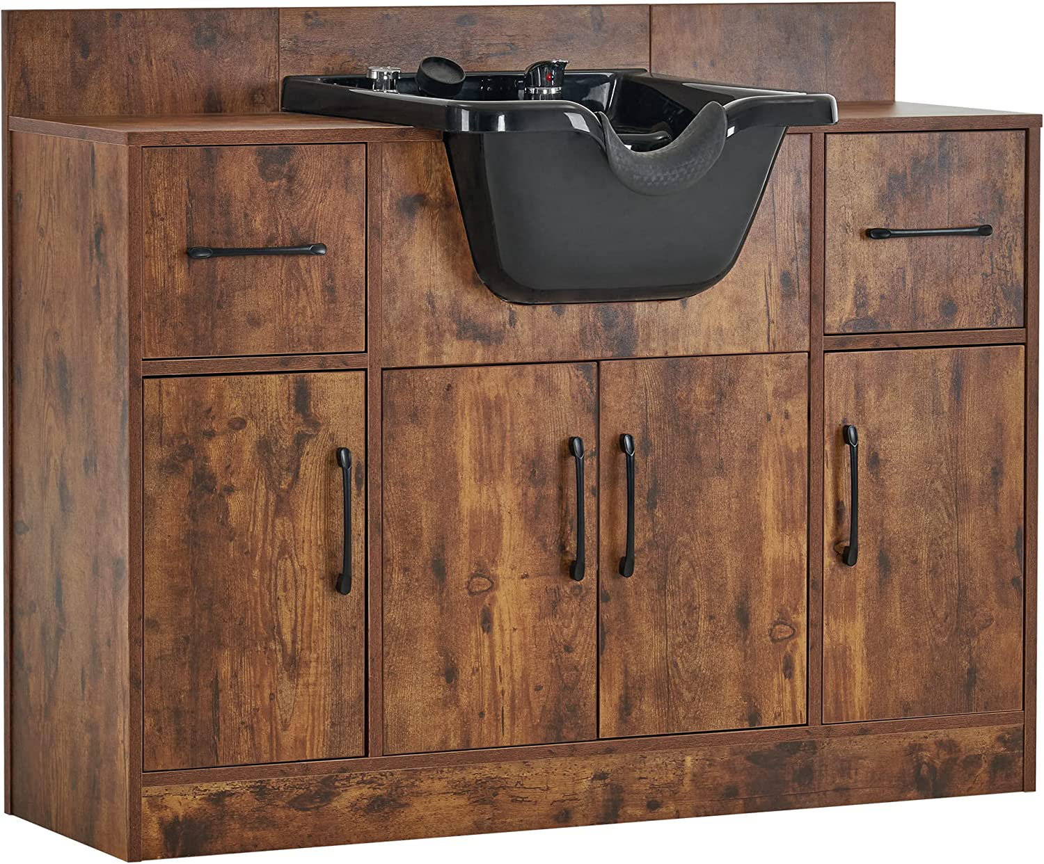 Ebern Designs Cannin 45.3" L x 13" W Shampoo Sink with Storage Drawer ...