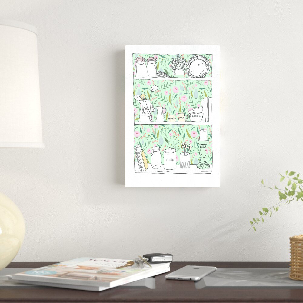 August Grove® Kitchen Shelves - Print | Wayfair