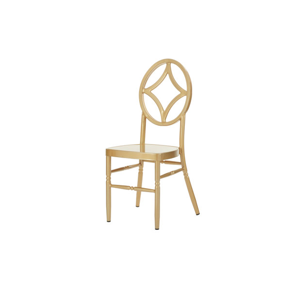 House of Hampton® Kuntz Velika Series Stackable Diamond Aluminum Dining ...