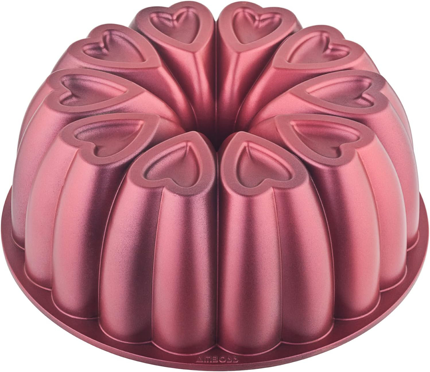 AGROTECH AVS Heart Shape Cast Aluminum Molded Cake Pan, Titanium ...