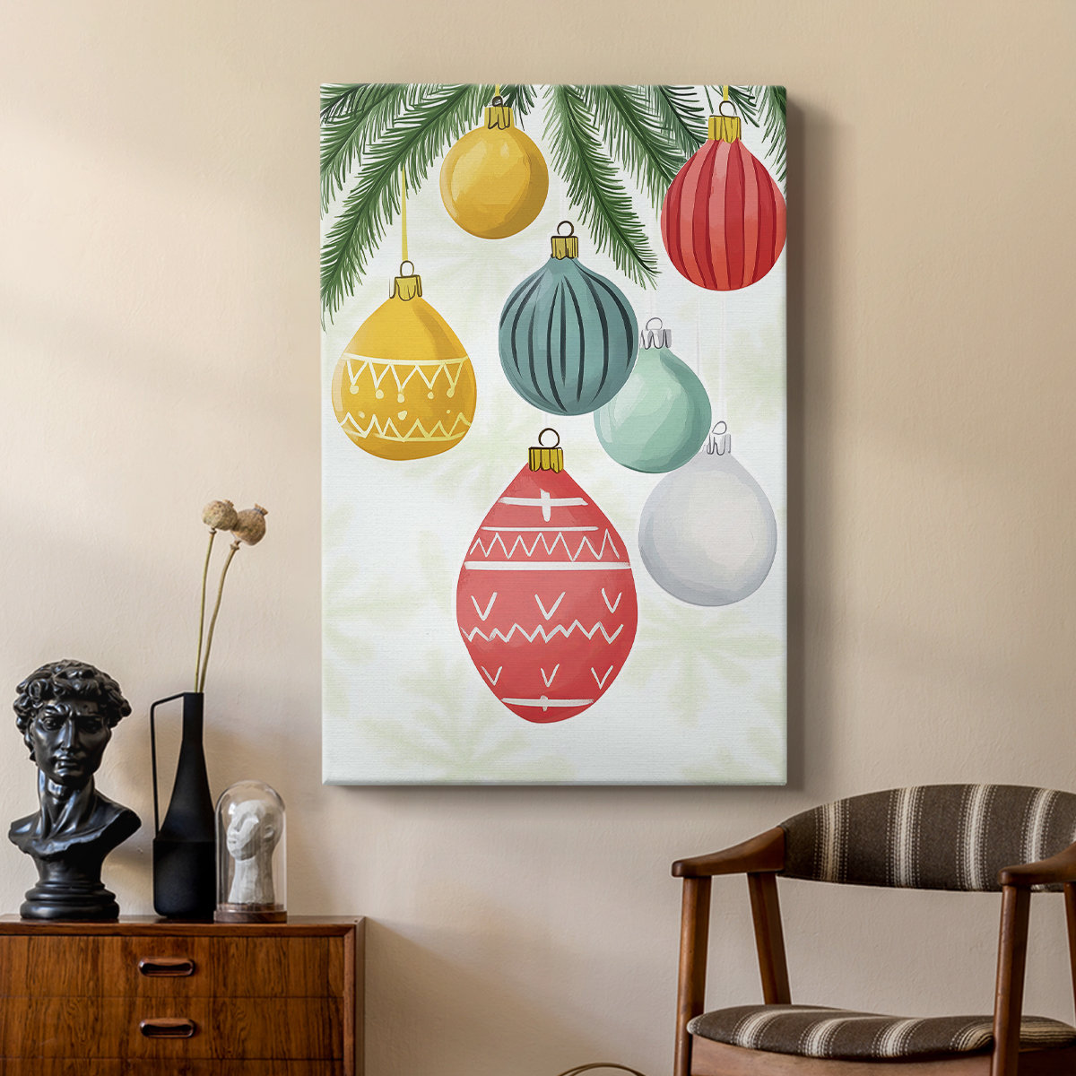 Ophelia & Co. Christmas Holiday Art CV -Custom Wrapped Gallery Cavas ...