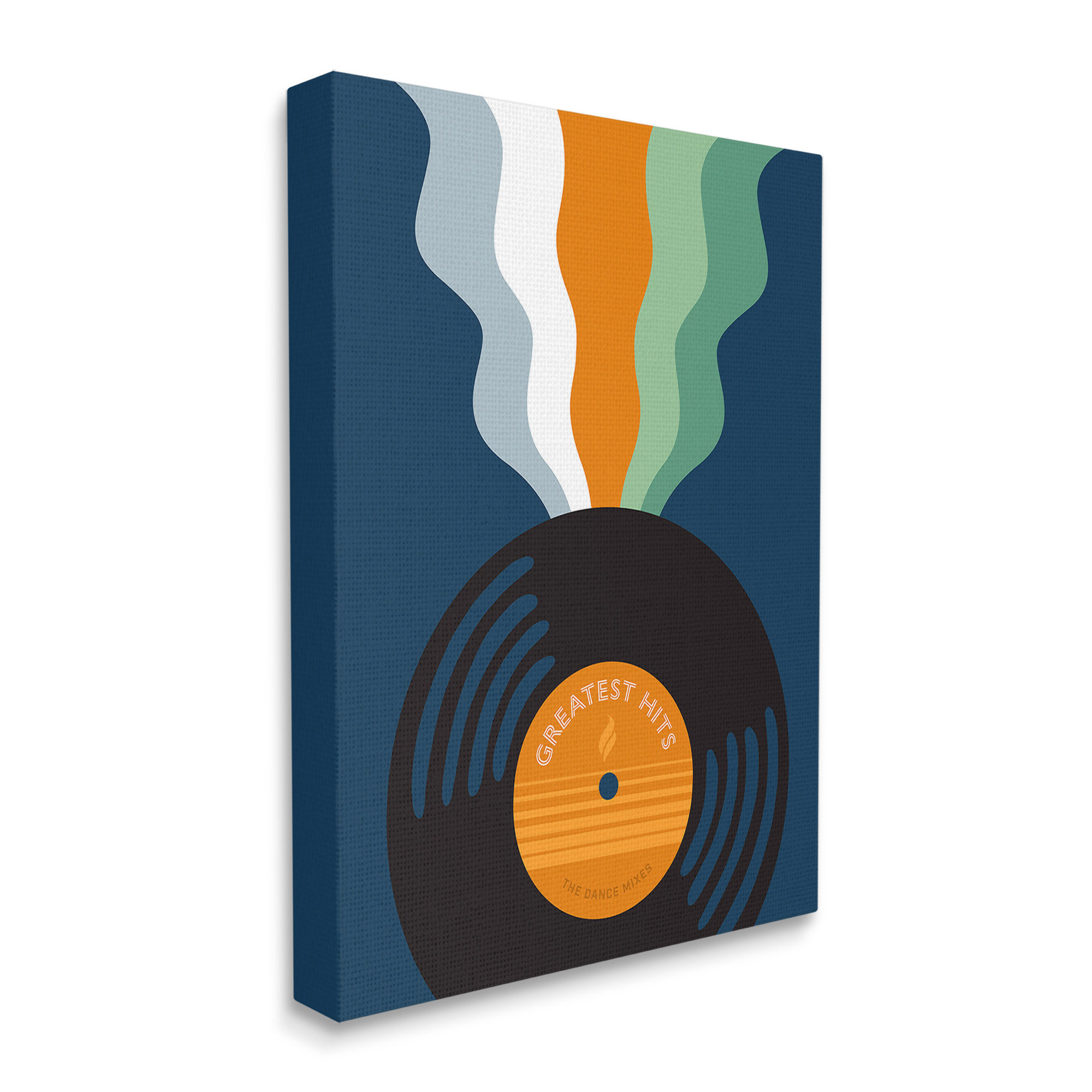 Ebern Designs Groovy Vinyl Record Canvas Wall Art Design By Laura Marr ...