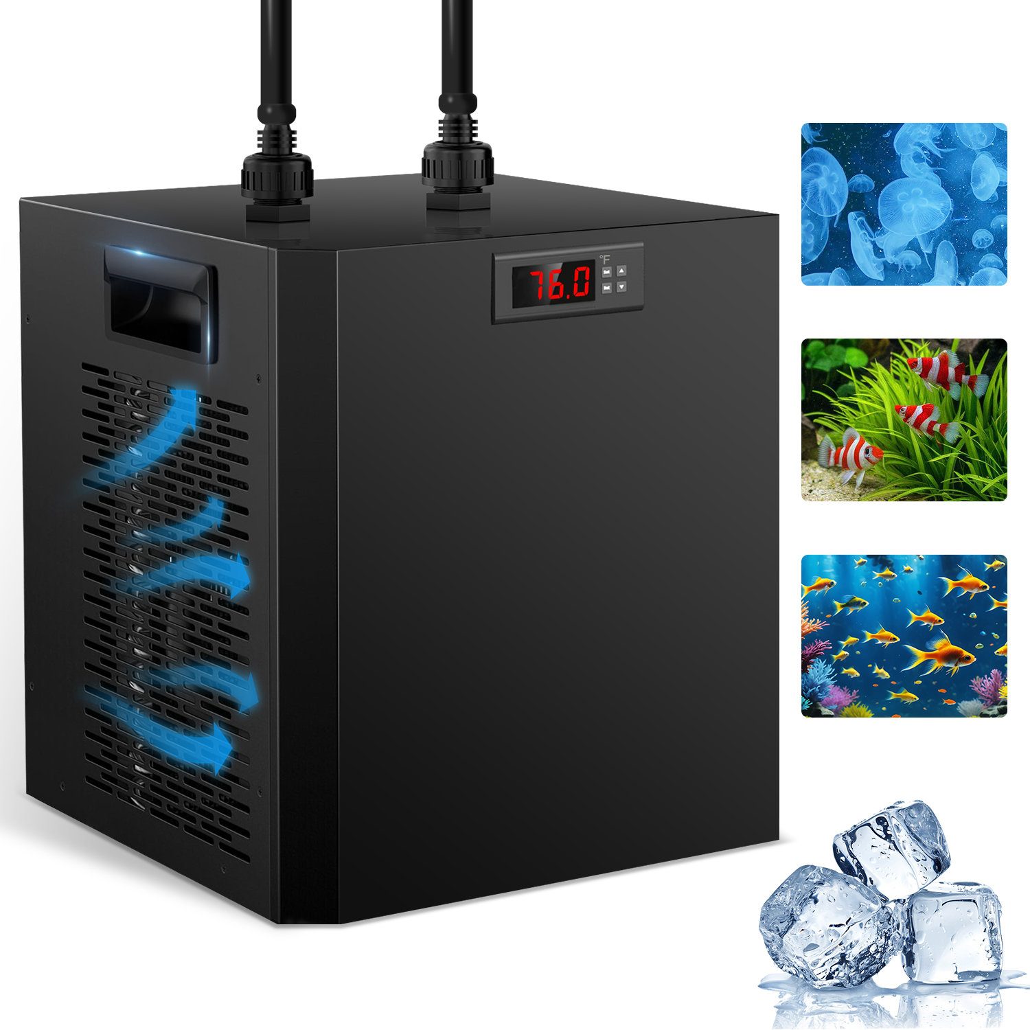 Tutivo Aquarium Water Chiller 79 Gallon 300L,1/3HP Fish Tank Chiller ...