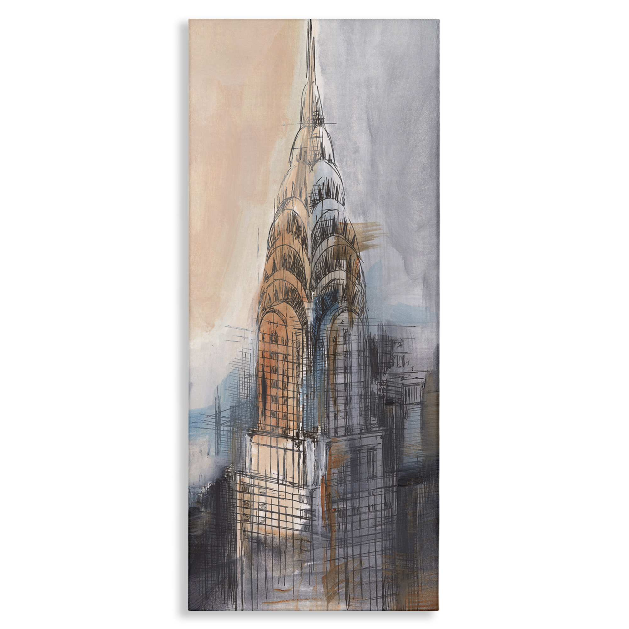 Winston Porter City Tower Sketch Canvas Wall Art by Ethan Harper | Wayfair