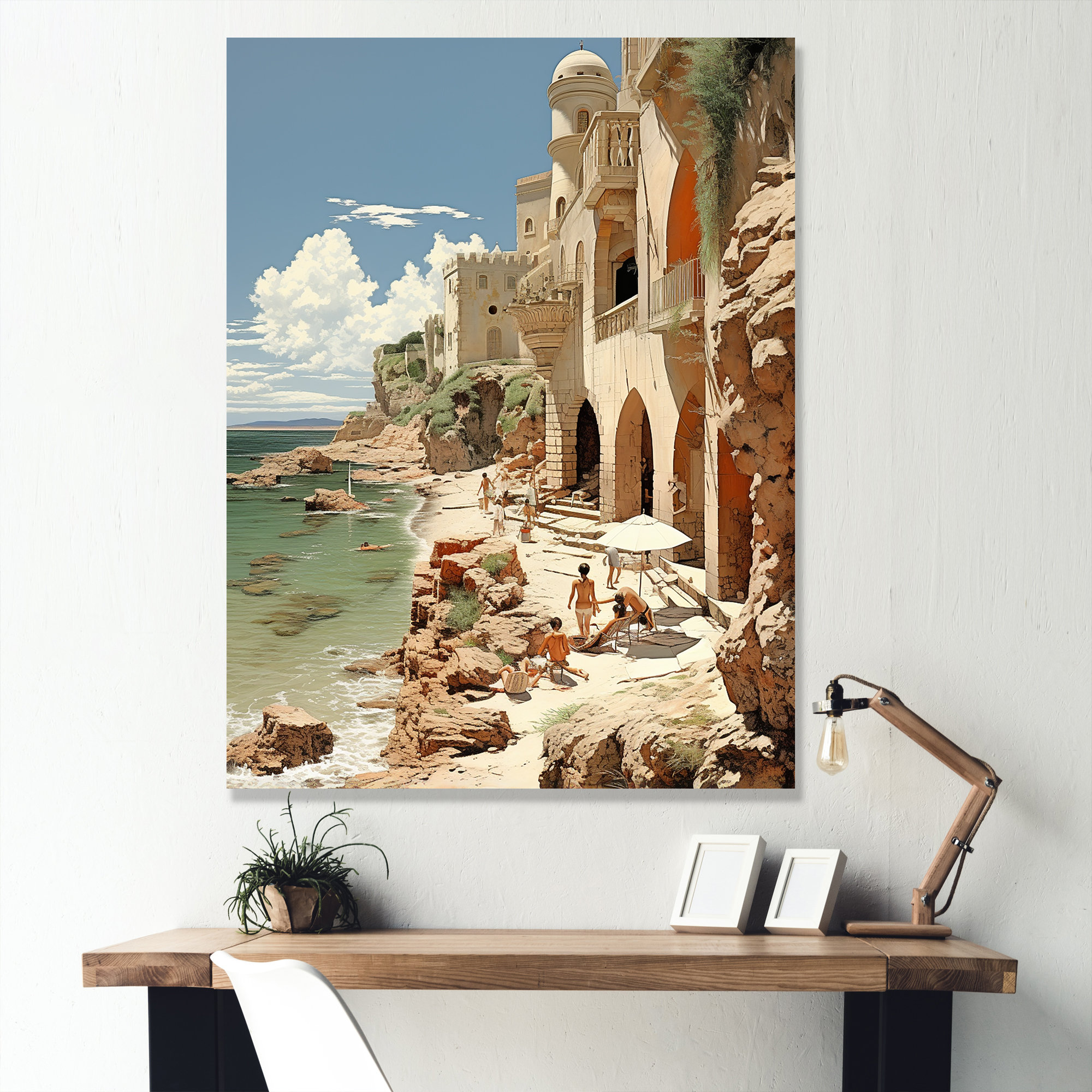 Winston Porter Beach French Riviera Reverie - Print | Wayfair