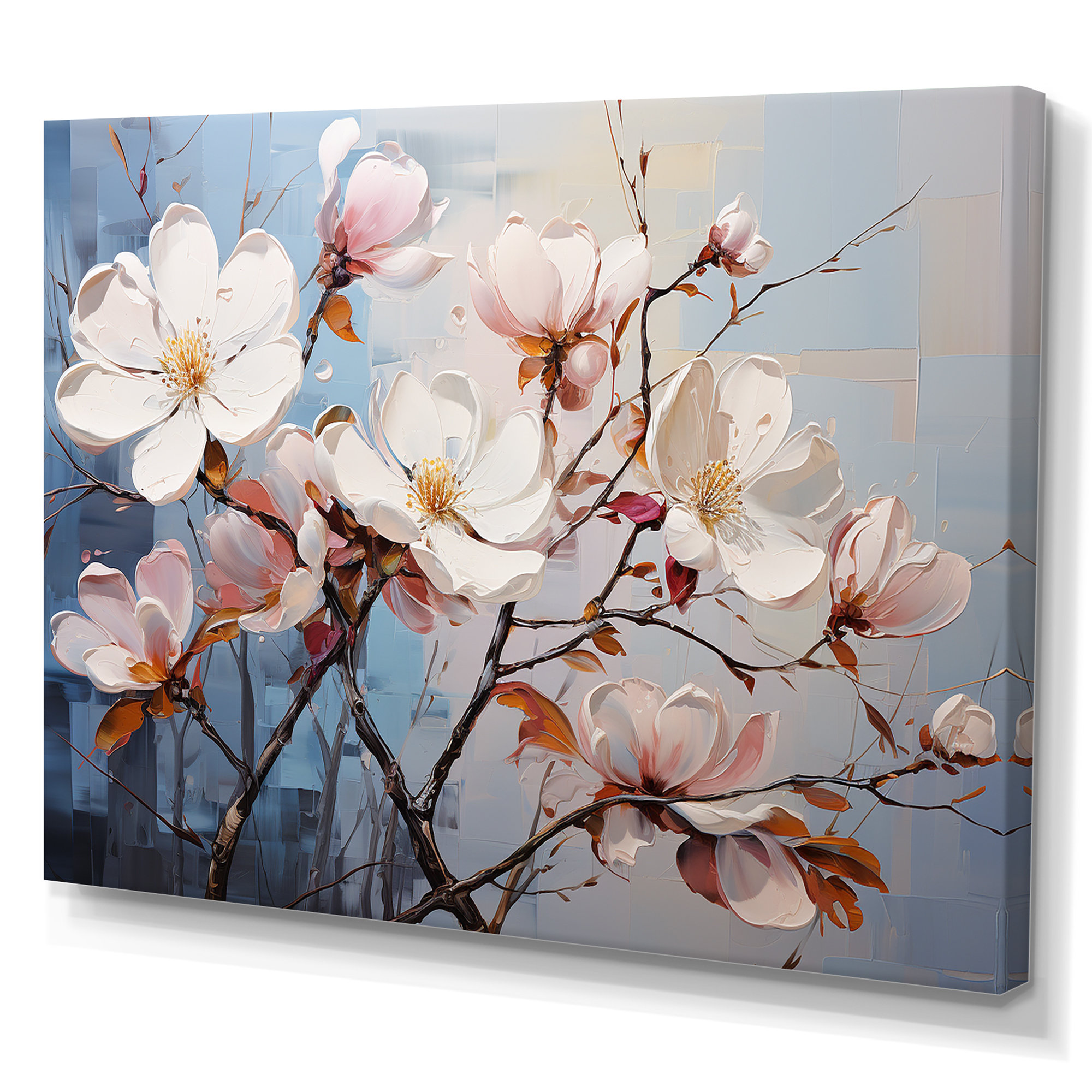 Winston Porter Luxurious Magnolia Tranquility I - Magnolias Canvas Wall ...