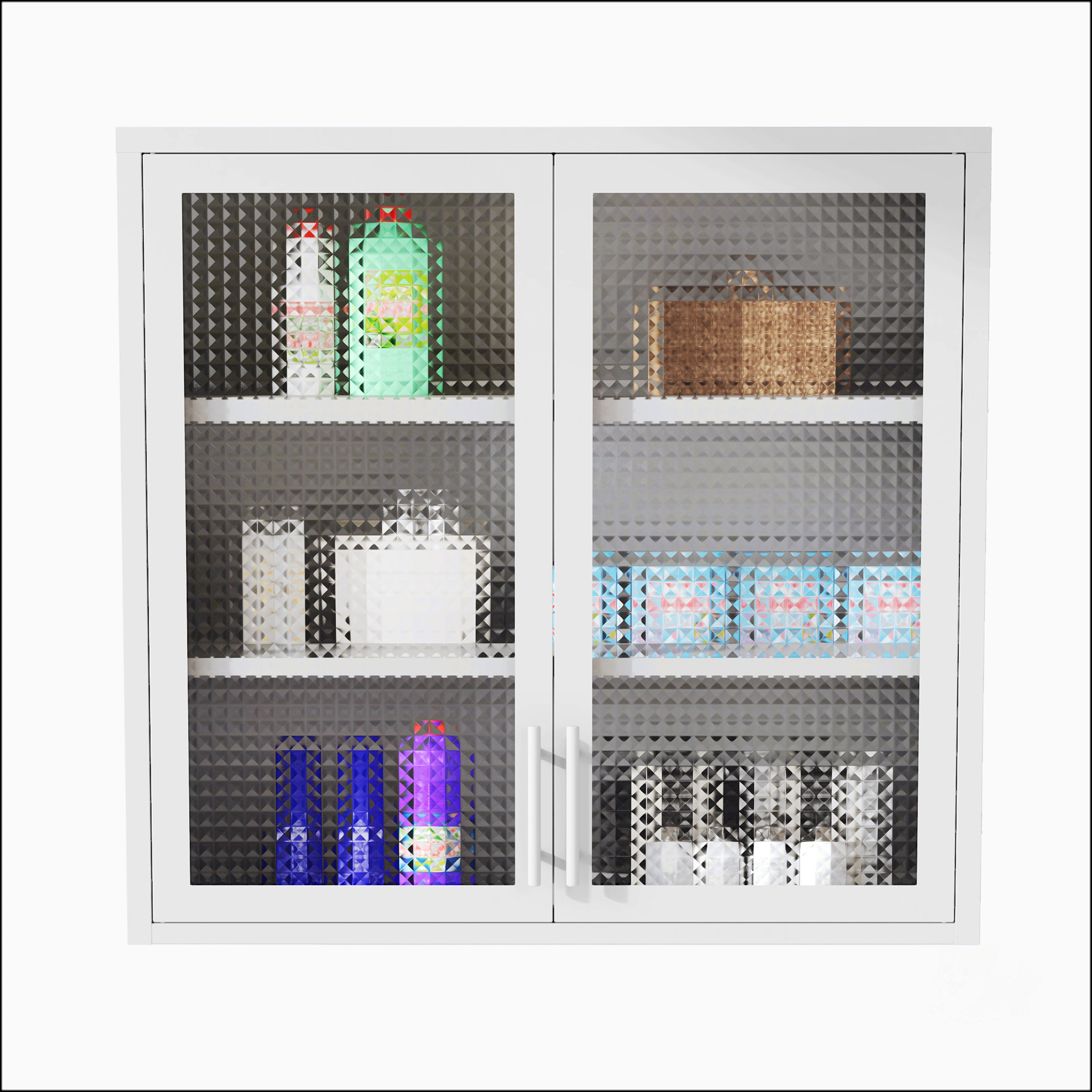 Latitude Run® Retro Style Wall Mounted Cabinet Table-Top Storage ...