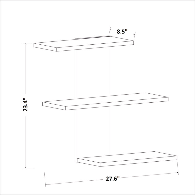 Latitude Run® Conaugh 3 Piece Tiered Shelf & Reviews | Wayfair