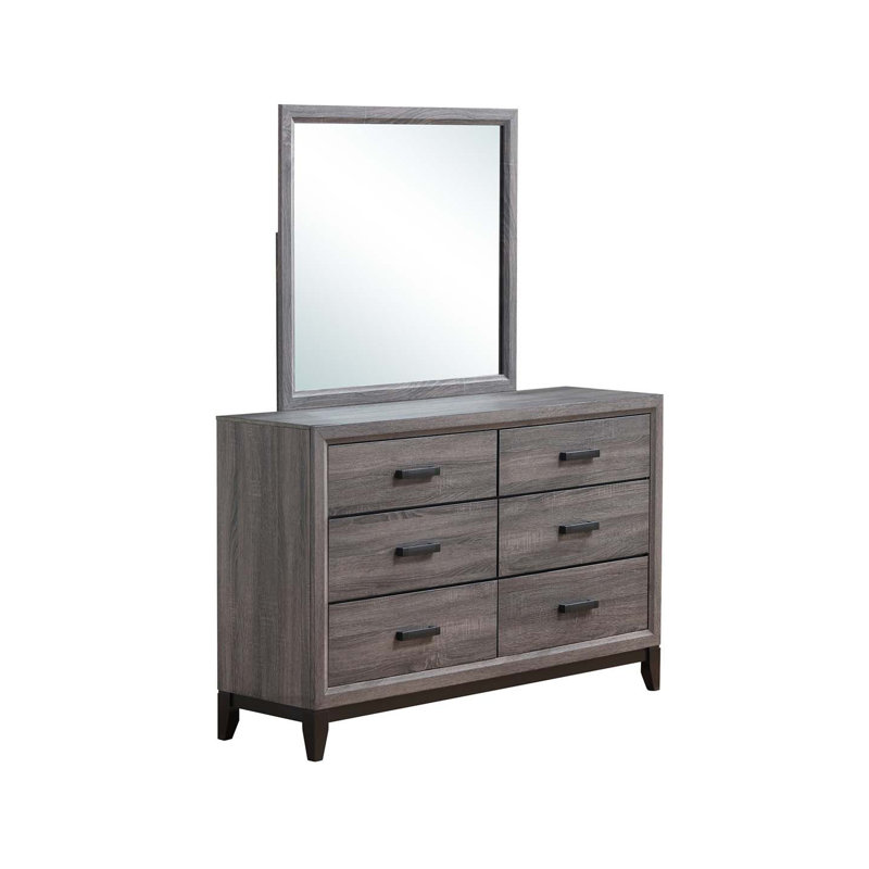 Lark Manor™ Rustic Transitional Style 6 Drawer Dresser | Wayfair