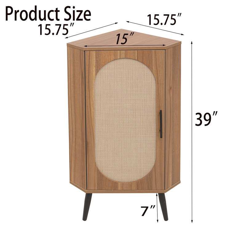 Bay Isle Home™ Corner Shelf Stand Cabinet | Wayfair