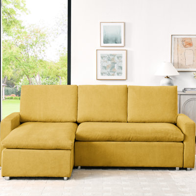 sofa bed mustard