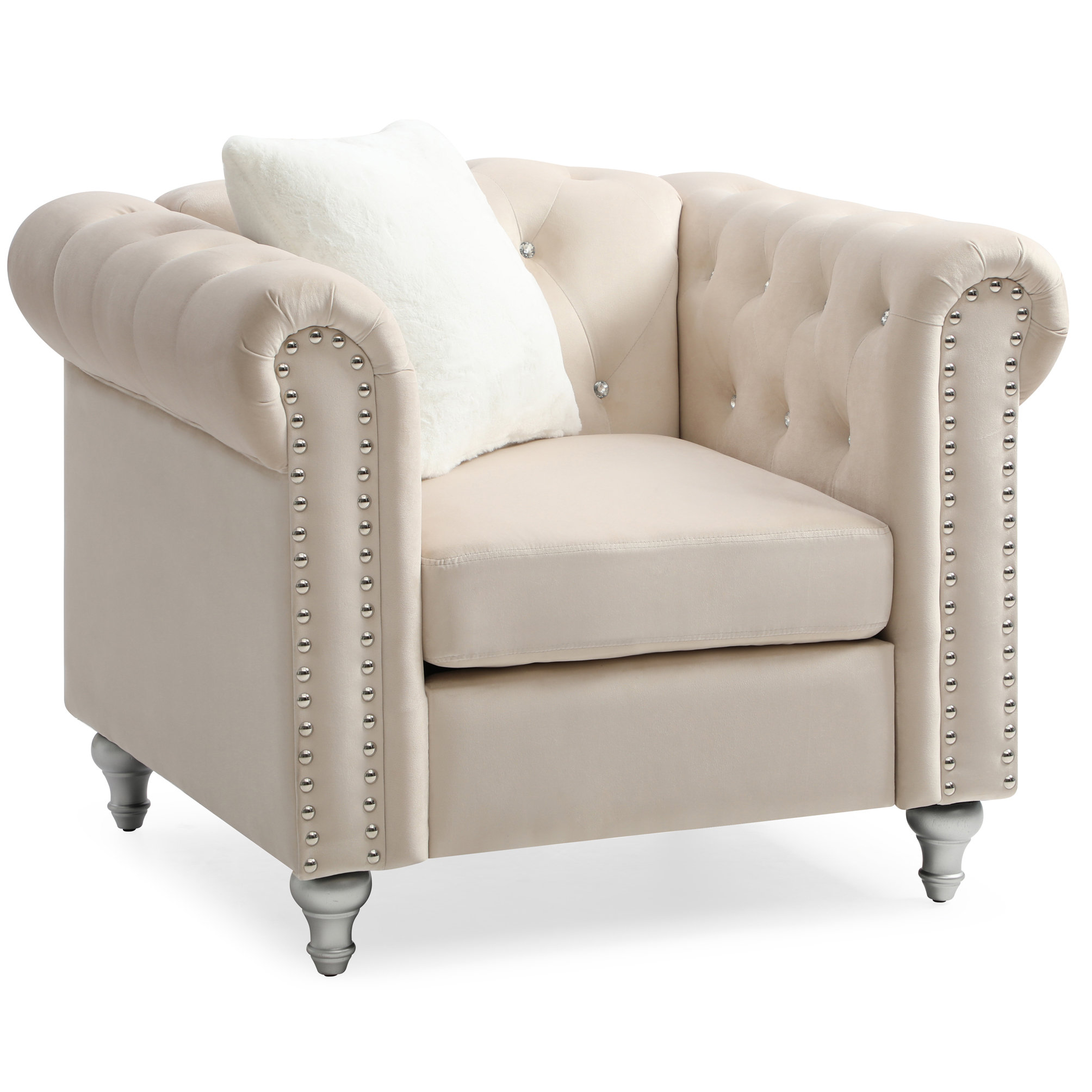 Canora Grey Stylish Round Arm Chair | Wayfair
