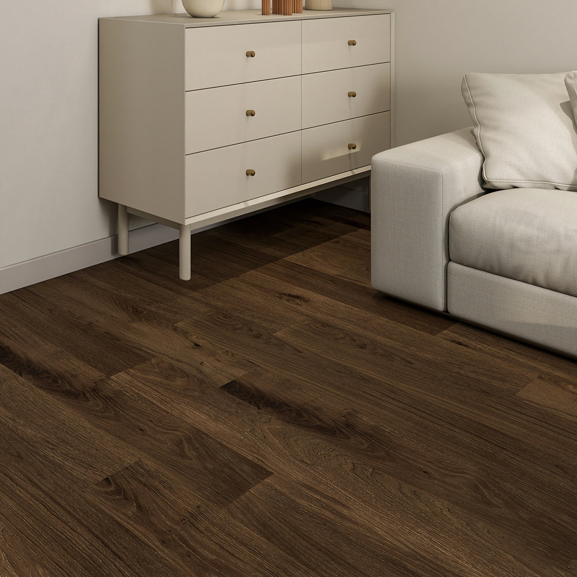 SUPEROAK HAZEL WOOD 9. 5MM 7.68 in. W x 48 in. L HYBRID RESILIENT FLOORING(25.4 SQ. FT/CASE ...