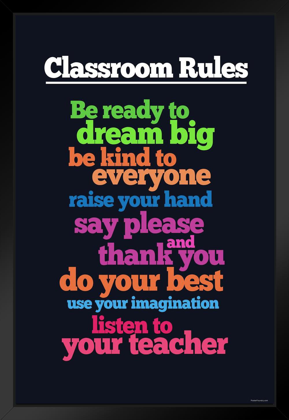 Trinx Classroom Rules Be Ready To Dream Big Educational Rules Teacher ...