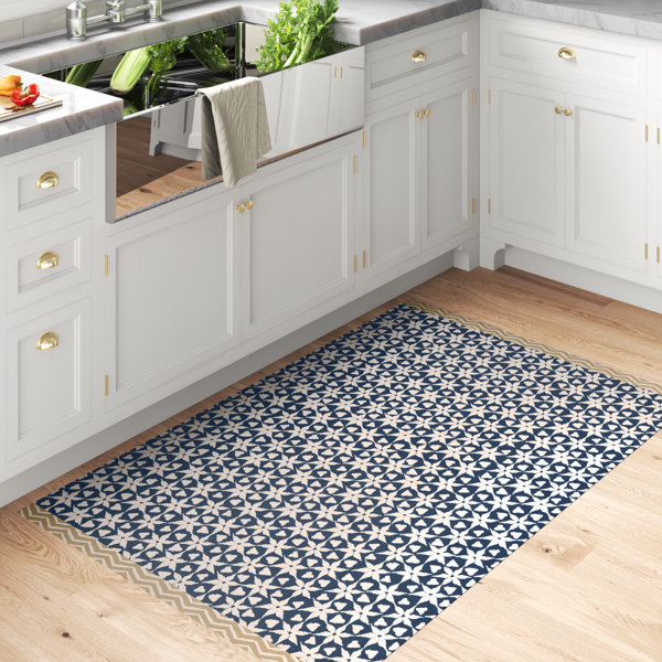 Andover Mills™ Koepke Bula Flower Kitchen Mat & Reviews | Wayfair