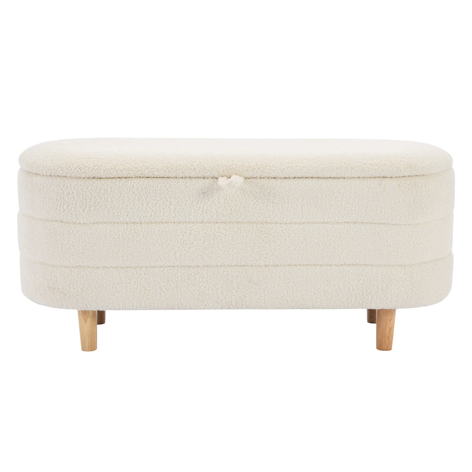 Hokku Designs Comfortable Upholstered Ottoman With Sturdy Construction ...