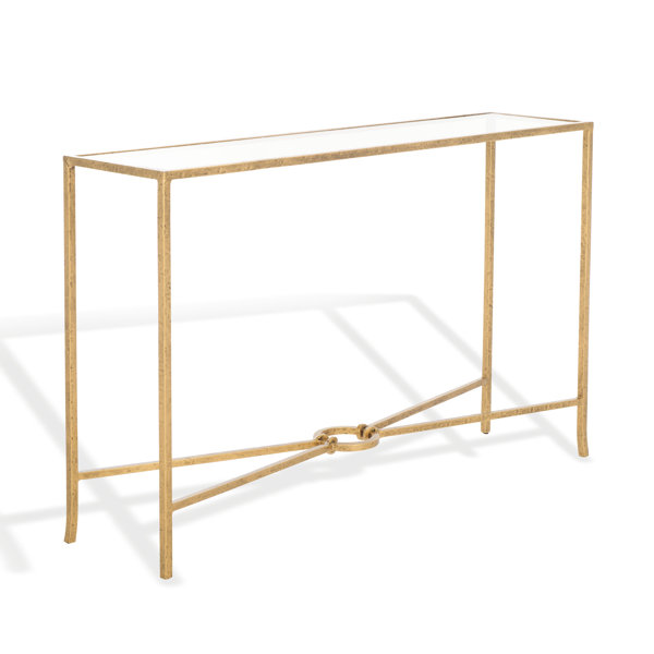 Everly Quinn Markley Forged Metal Rectangle Console Table | Wayfair