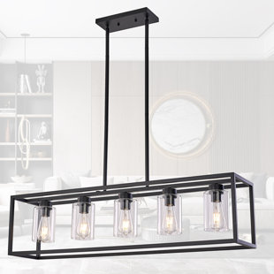Square / Rectangle Pendant Lighting You'll Love | Wayfair