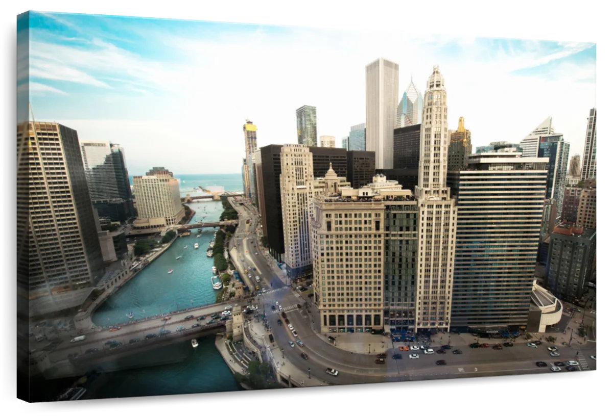 Ebern Designs Sireci Chicago Skyline View | Wayfair