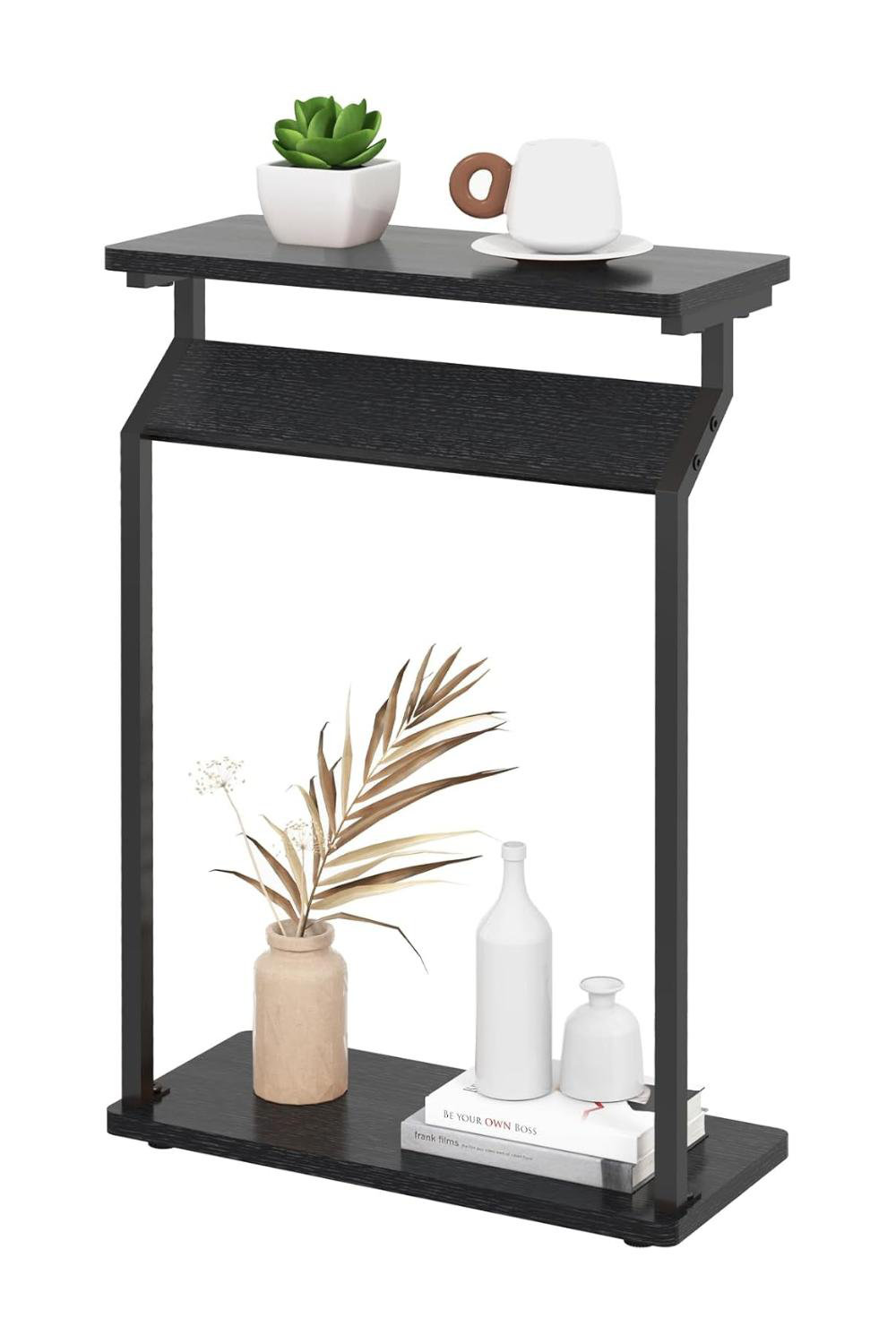 Ebern Designs Narrow Side Table For Small Spaces, Small End Table, Slim ...