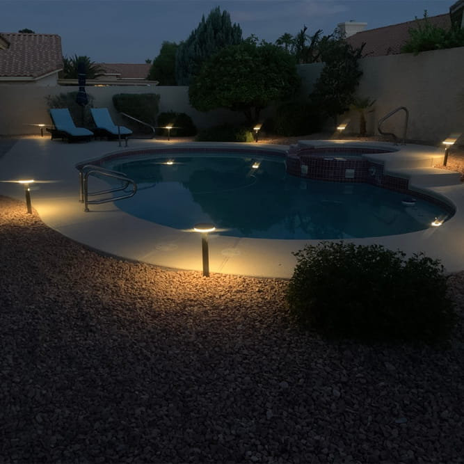 Brilliance Metal Works Black Low Voltage Solar Powered Integrated LED ...