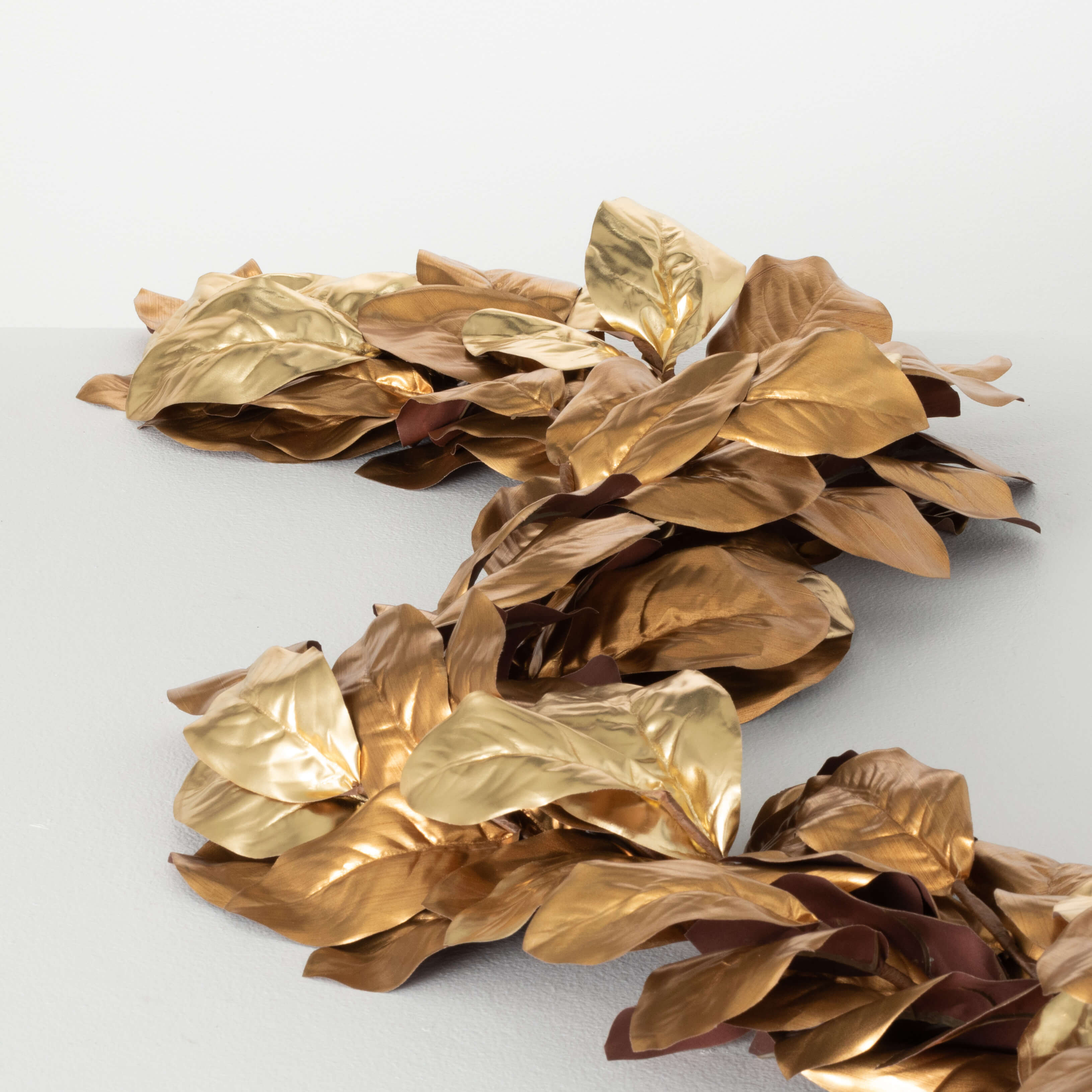 Joss & Main 72" Artificial Metallic Gold Magnolia Christmas Garland ...