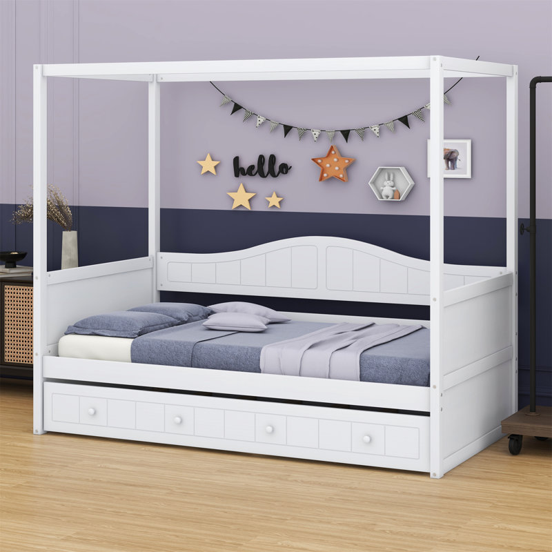 Astoria Grand Canopy Daybed With Trundle | Wayfair