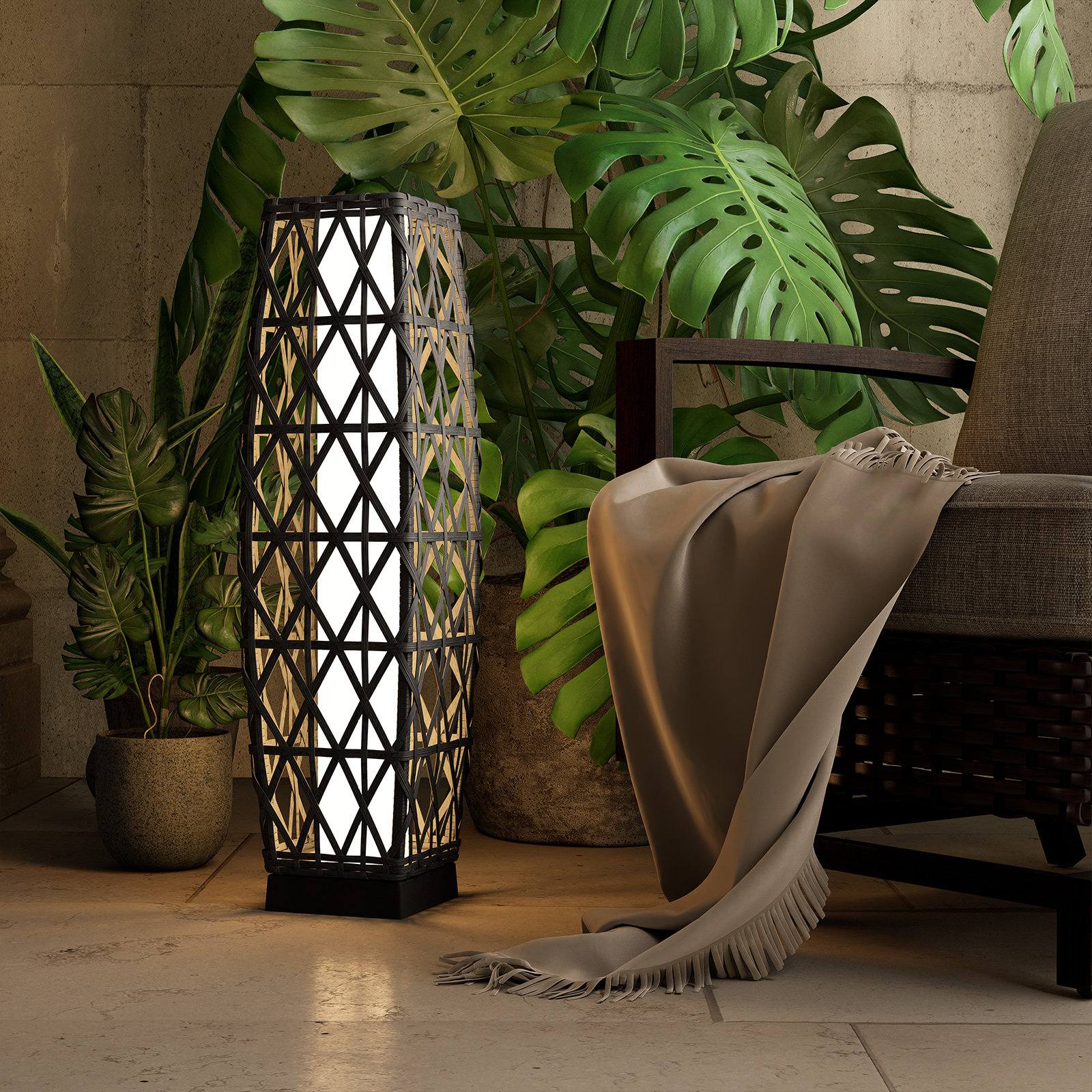 Grand Patio Blue Hug Solar Powered Floor Lamp & Reviews - Wayfair Canada