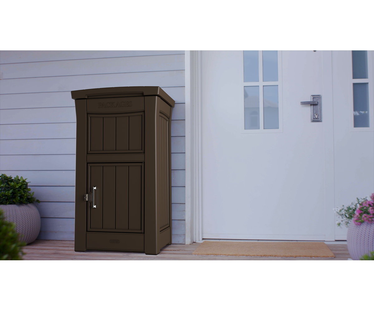 Keter Secure Outdoor Package Delivery Lockable Box For Porch Or Office ...