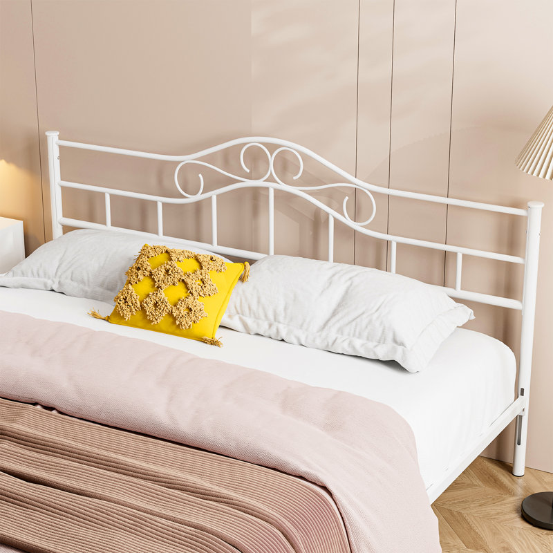 Red Barrel Studio® Anary Metal Headboard, Adjustable Height, Steel ...