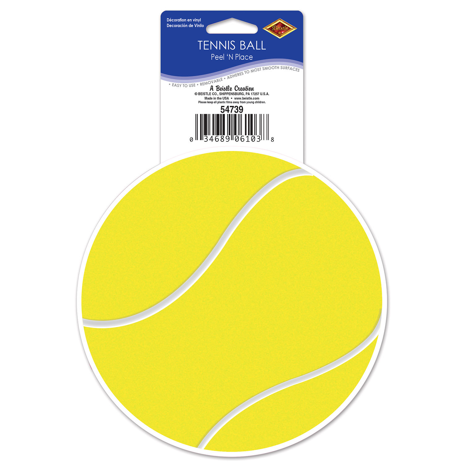 The Party Aisle™ Hayward Tennis Ball Peel 'N Place Wall Decal | Wayfair