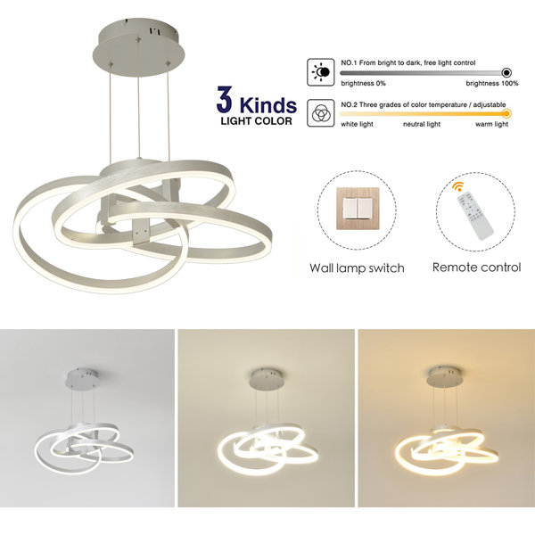 Mercer41 Beacan Dimmable LED Geometric Chandelier | Wayfair