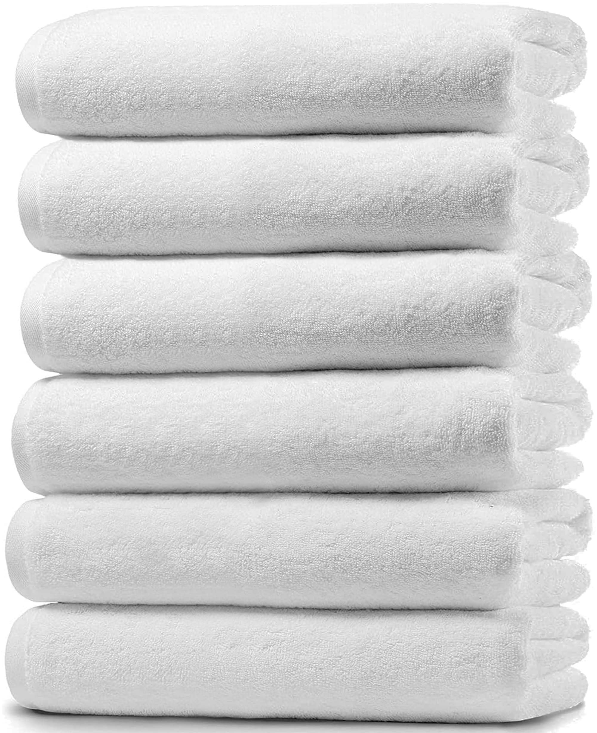 Latitude Run® Basic Economy Bath Towels Set, 24x48 Inches 100% Ring ...