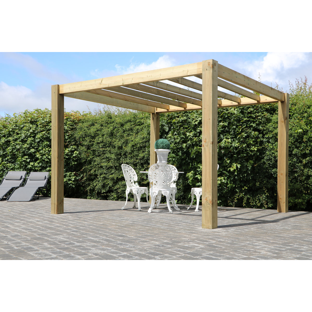 Pheasant & Co. The Cube Garden Solid Wood Pergola | Wayfair.co.uk
