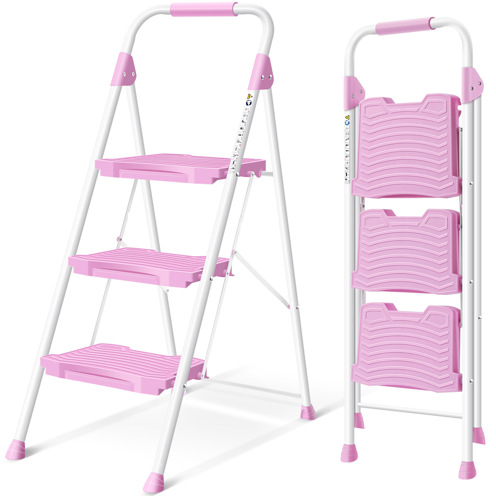 WFX Utility™ 3 - Step Metal Folding Step Ladder & Reviews - Wayfair Canada
